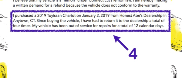 How to Write a Lemon Law Demand Letter