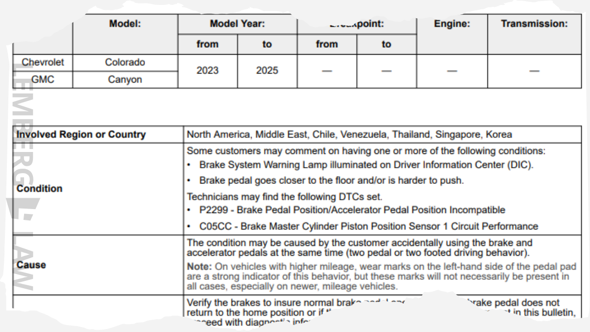 2025 Chevy Colorado & GMC Canyon Brake Problems